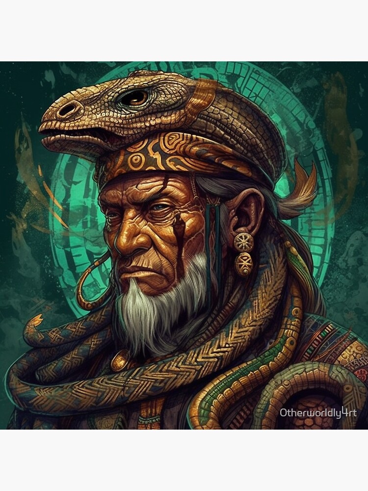 "Kisin | Mayan Gods | Series 01" Sticker for Sale by 0therworldly4rt ...