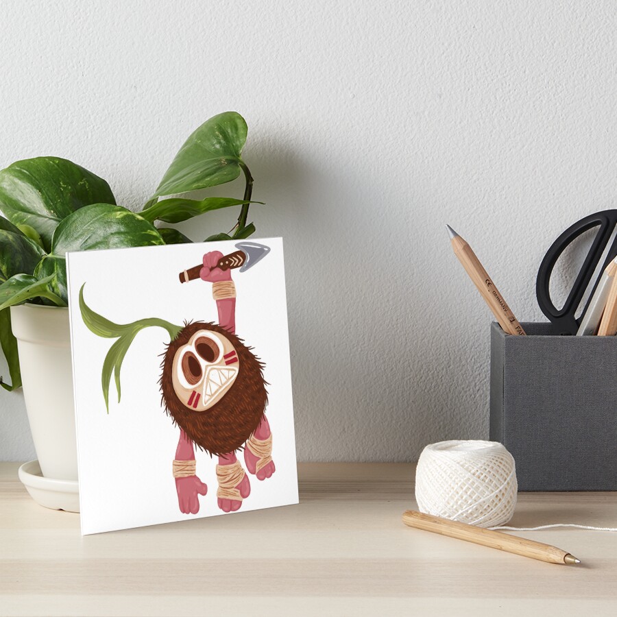 "Kakamora The Cute Coconut Monster " Poster for Sale by HowreSketch ...