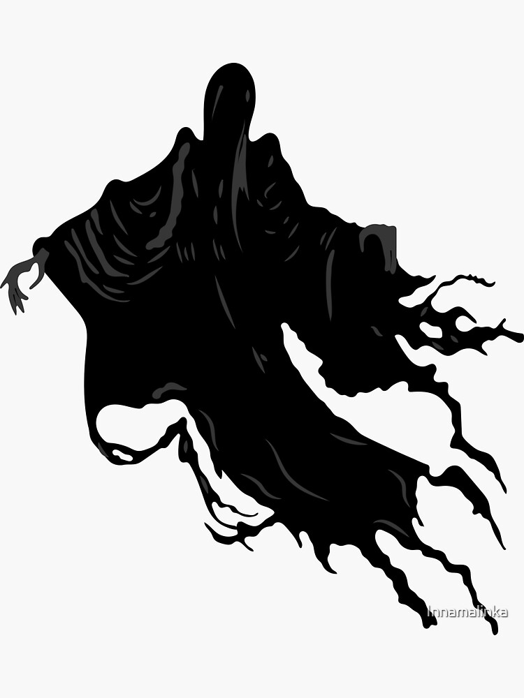 "Dementor. Scary ghost" Sticker for Sale by Innamalinka | Redbubble