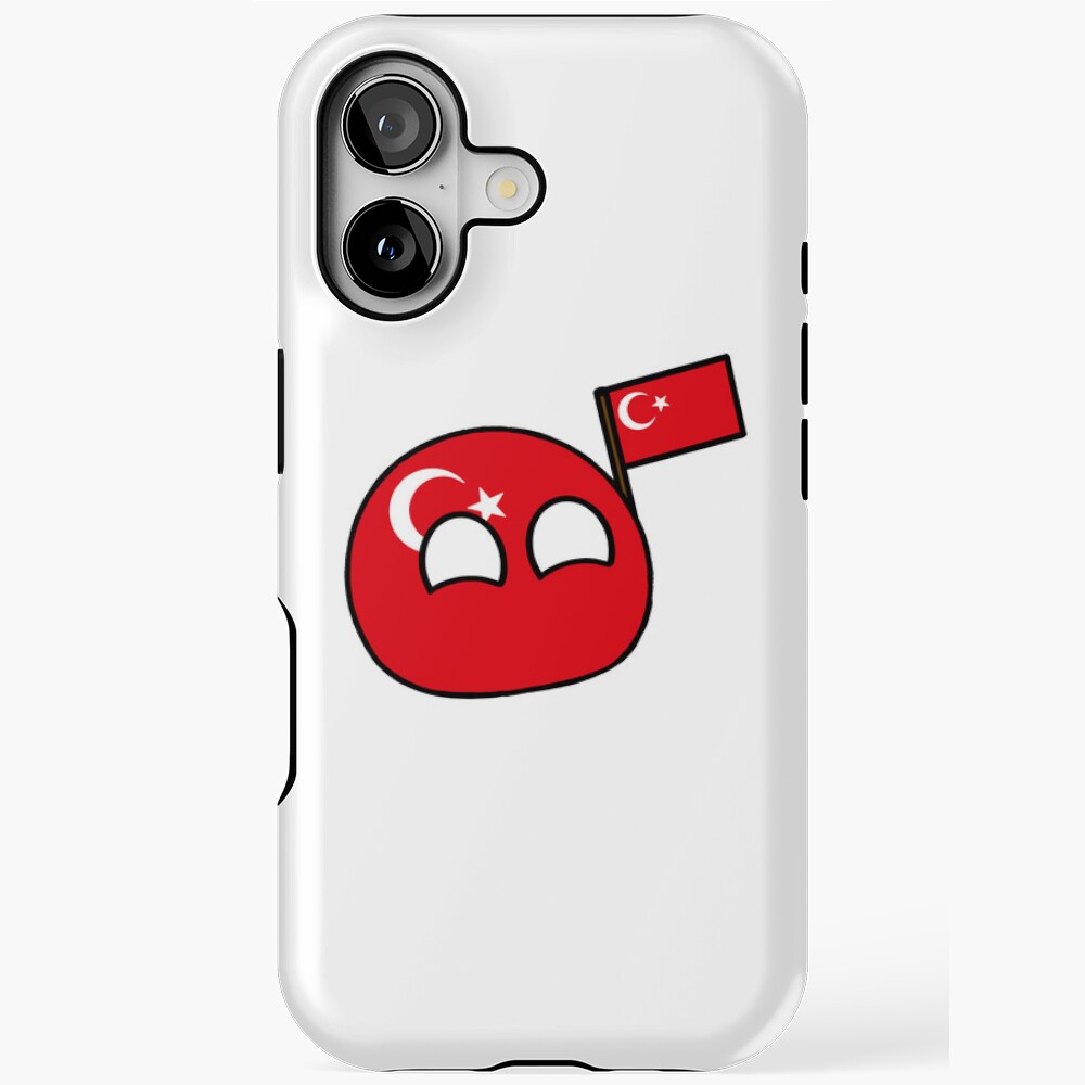 "countryballs with their flag turkeyball " Sticker for Sale by ...