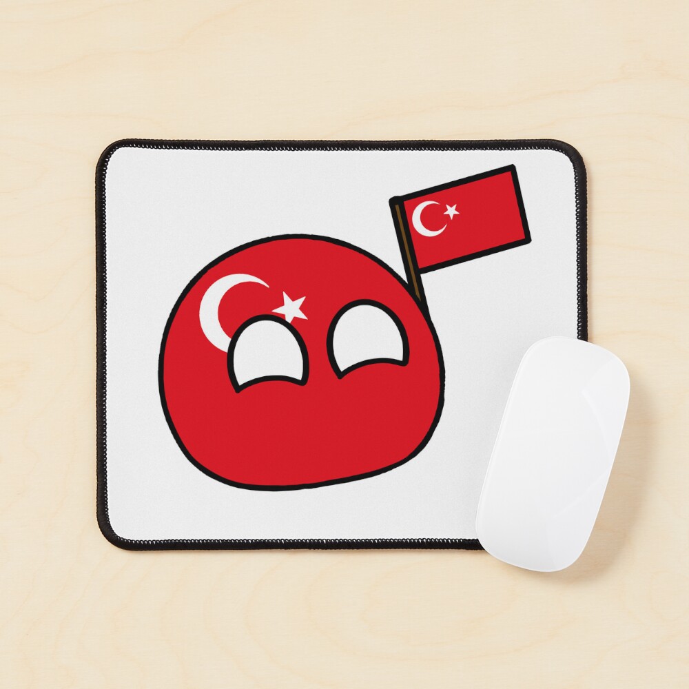 "countryballs with their flag turkeyball " Sticker for Sale by ...