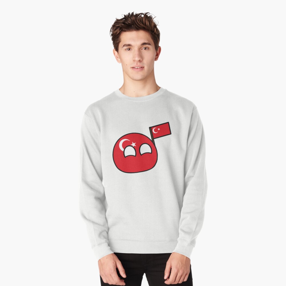 "countryballs with their flag turkeyball " Sticker for Sale by ...