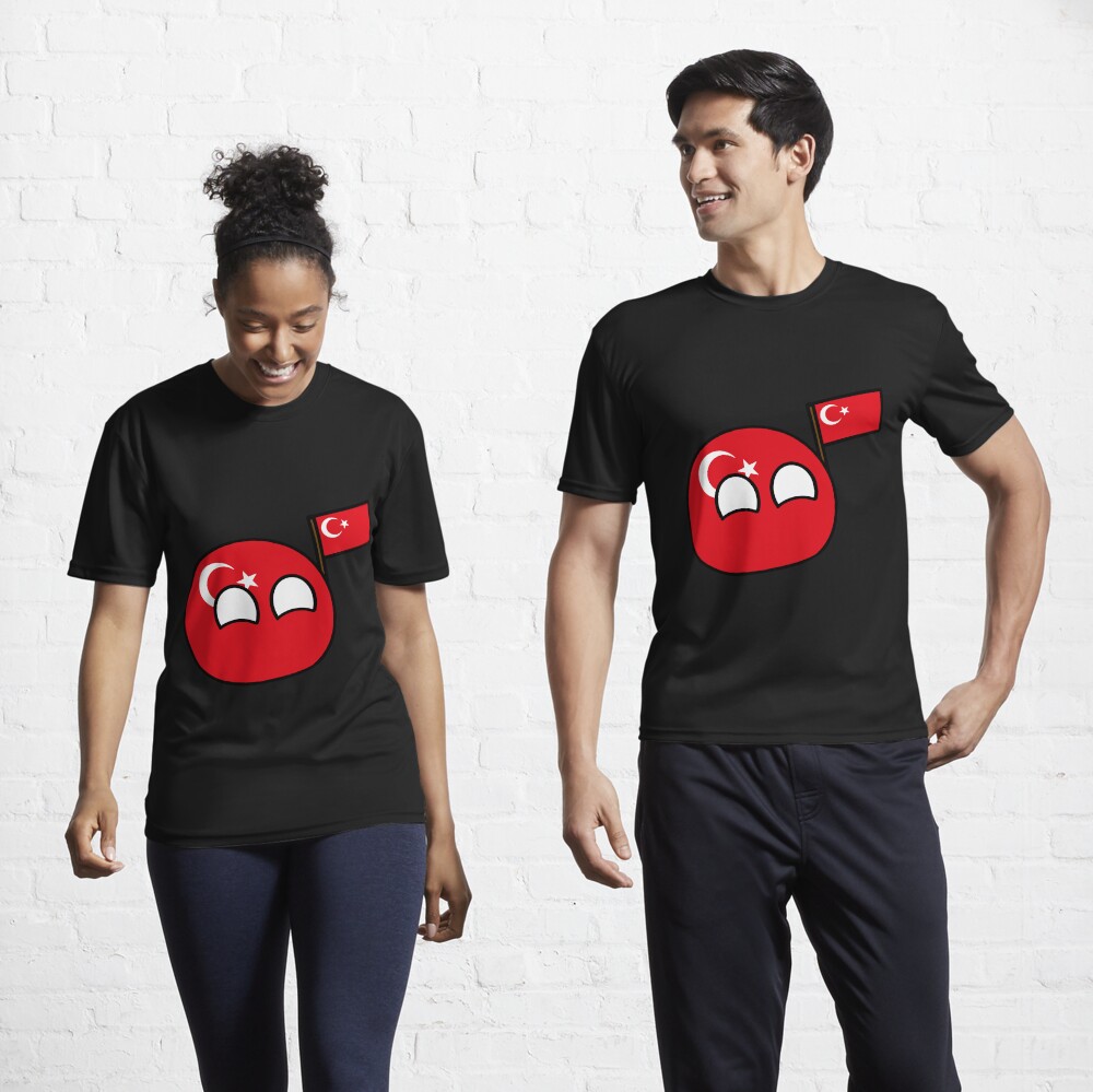 "countryballs with their flag turkeyball " Sticker for Sale by ...