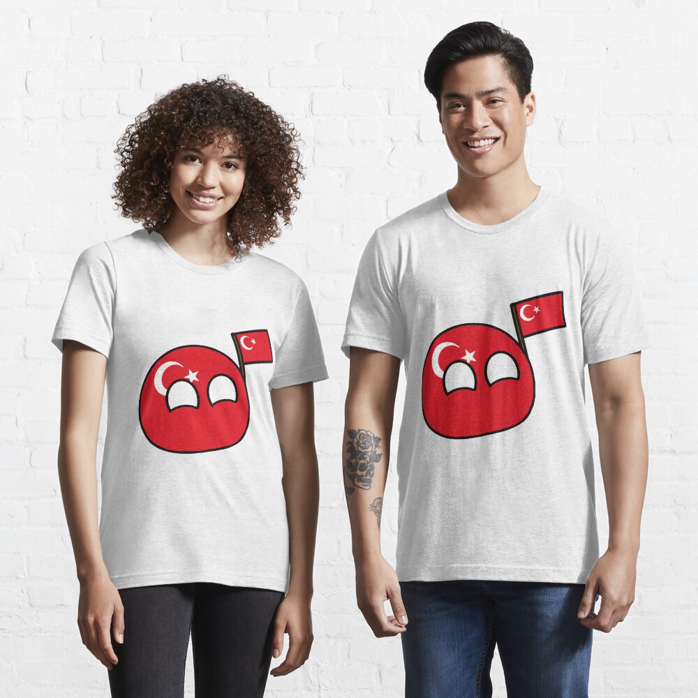 "countryballs with their flag turkeyball " Sticker for Sale by ...