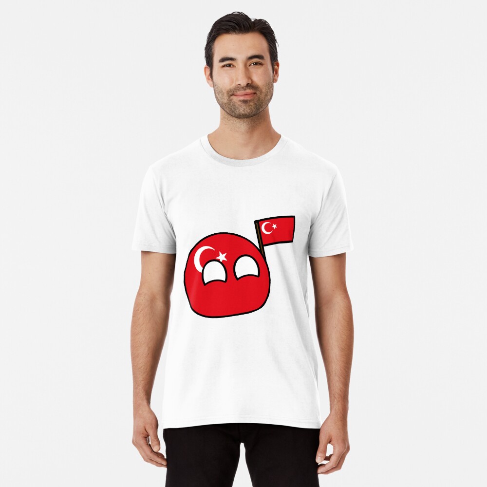 "countryballs with their flag turkeyball " Sticker for Sale by ...