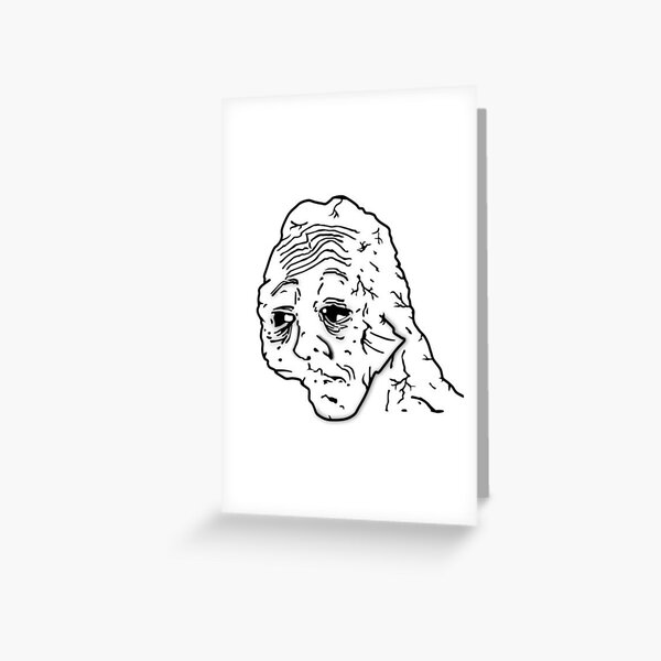 "Wojak meme" Greeting Card for Sale by tttatia | Redbubble