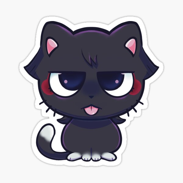 "Scaramouche Genshin Impact Cat" Sticker for Sale by corrosionkitty ...