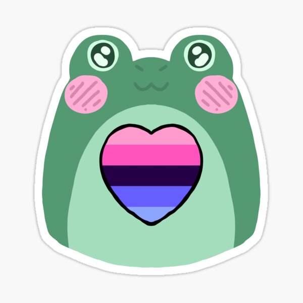 "Omnisexual Pride Frog" Sticker for Sale by TransDust | Redbubble