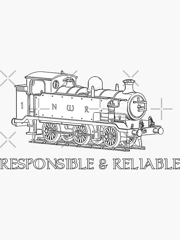 "LBSCR E2 Silhouette" Sticker for Sale by The Welsh Fireman | Redbubble