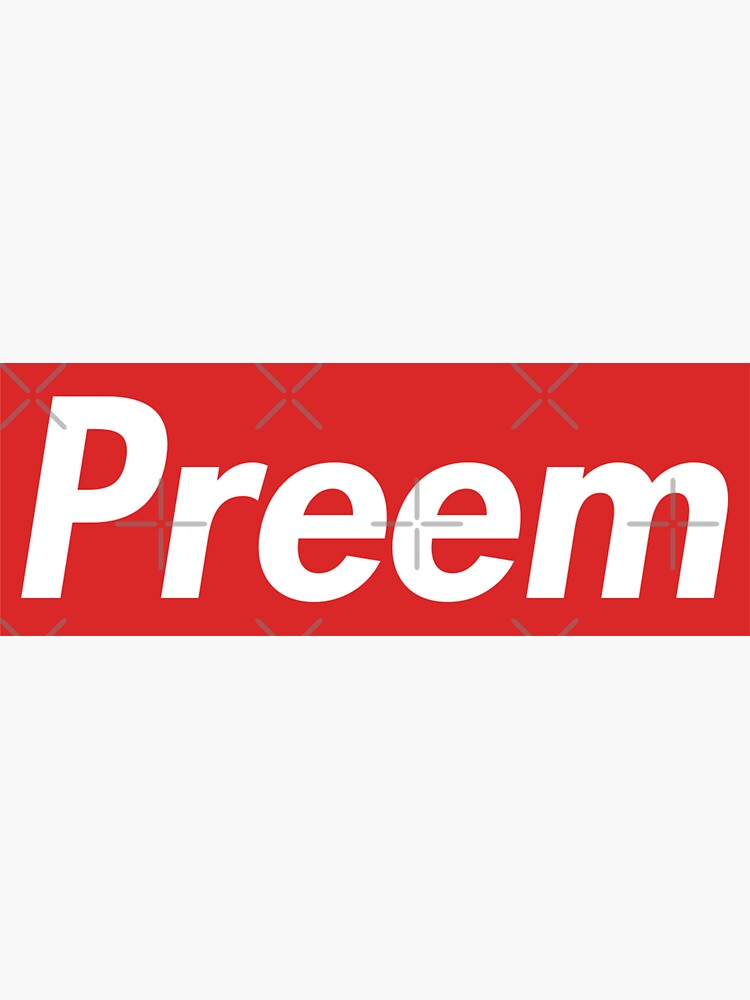 "Preem" Sticker for Sale by WarHaven | Redbubble