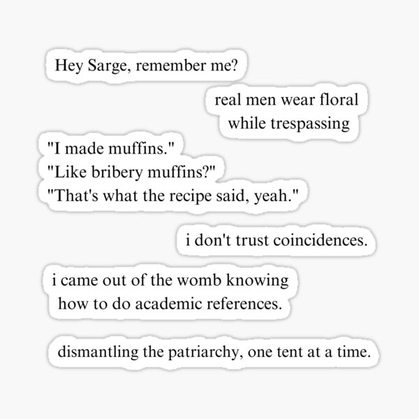 "A Good Girls Guide To Murder Quotes" Sticker for Sale by eldrury ...