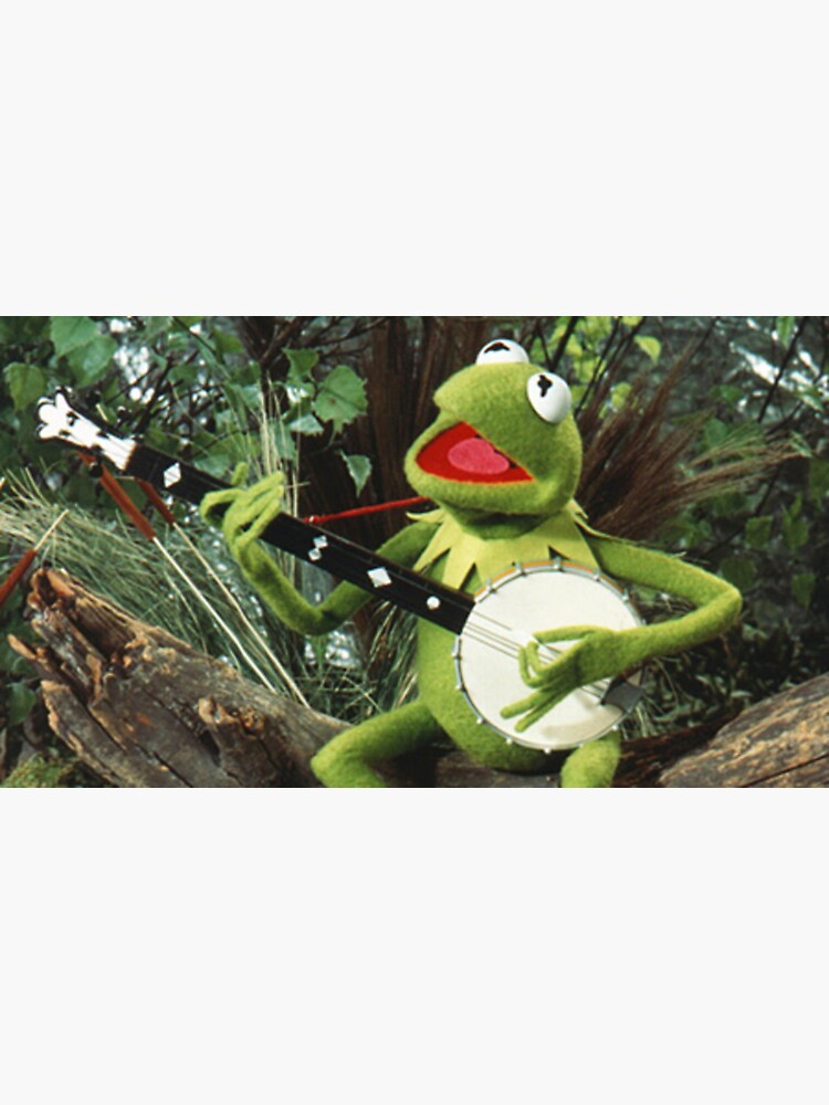 "Kermit the Frog - Banjo" Sticker for Sale by xdrugfreex666 | Redbubble