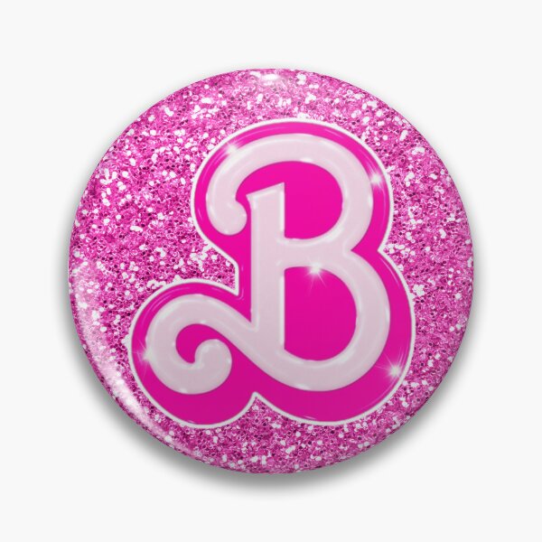 "Barbie Logo, Letter (B) Pink, Movie Barbie 2023" Pin for Sale by ...