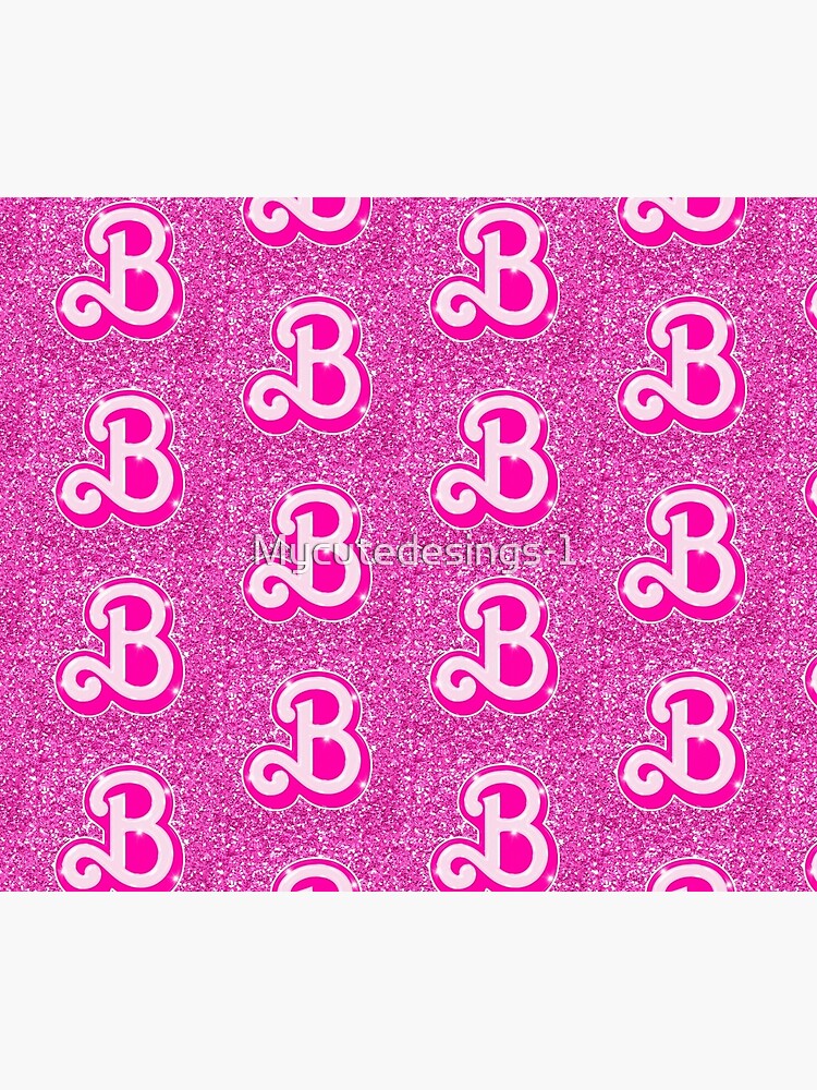 Barbie Logo, Letter (B) Pink, Movie Barbie 2023 Shower Curtain Designed ...