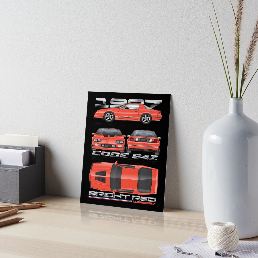 "87 Camaro Iroc-Z" Poster for Sale by glendahabie | Redbubble