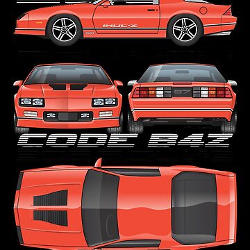 "87 Camaro Iroc-Z" Poster for Sale by glendahabie | Redbubble