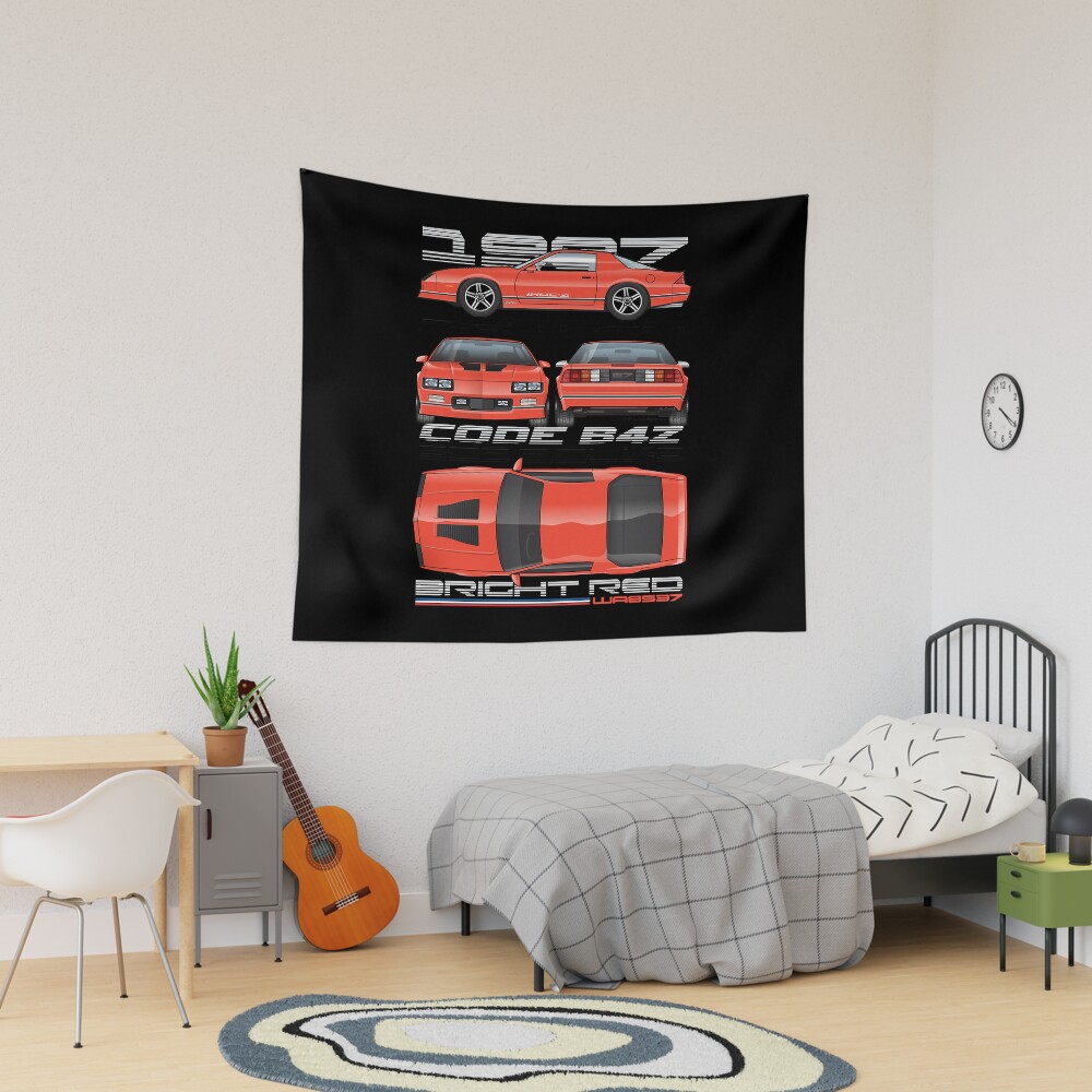 "87 Camaro Iroc-Z" Poster for Sale by glendahabie | Redbubble