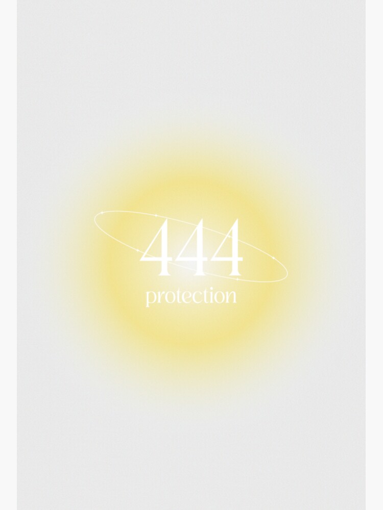 "444 protection angel numbers" Sticker for Sale by ExtraPeppers | Redbubble