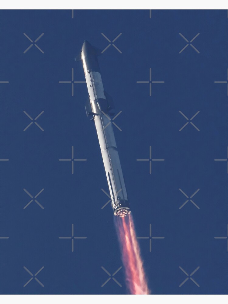 Starship First Orbital Flight Test, SpaceX Premium Matte Vertical ...