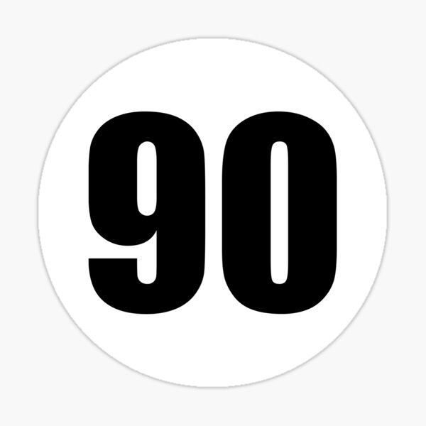 Sticker mit "Racing Number 90" von stickerwicker | Redbubble