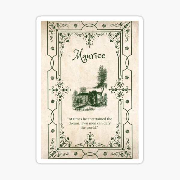"Maurice by E. M. Forster Book Cover in Green" Sticker for Sale by ...