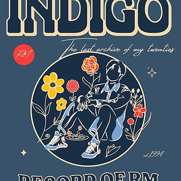 "indigo RM" Sticker for Sale by nelkrshop | Redbubble