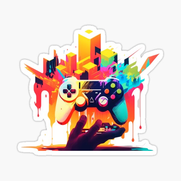 "COLORFULL CONTROLLER" Sticker for Sale by WhiteFlores | Redbubble