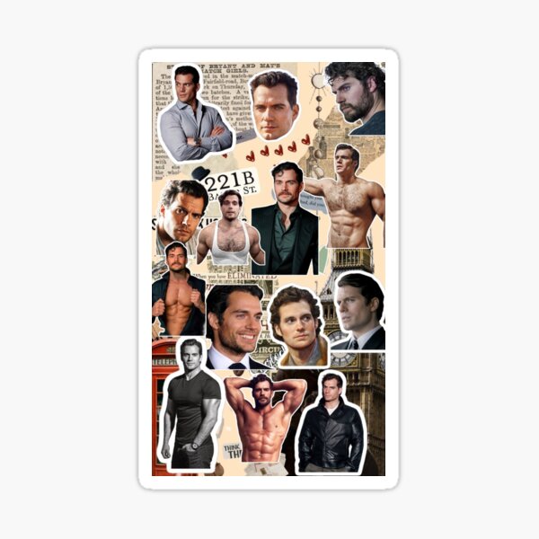 "henry cavill photo collage " Sticker for Sale by heavyduck | Redbubble