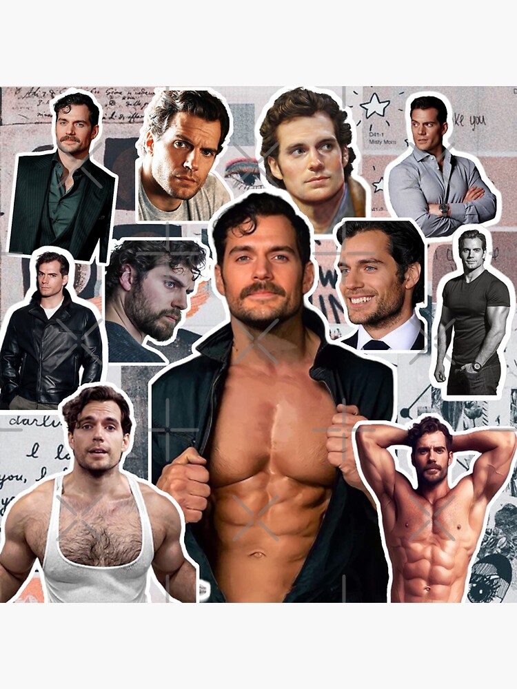 "henry cavill photo collage " Sticker for Sale by heavyduck | Redbubble