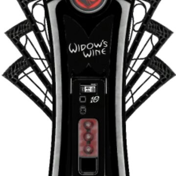 "Widows Wine Perk Machine" Sticker for Sale by CandG-Emporium | Redbubble