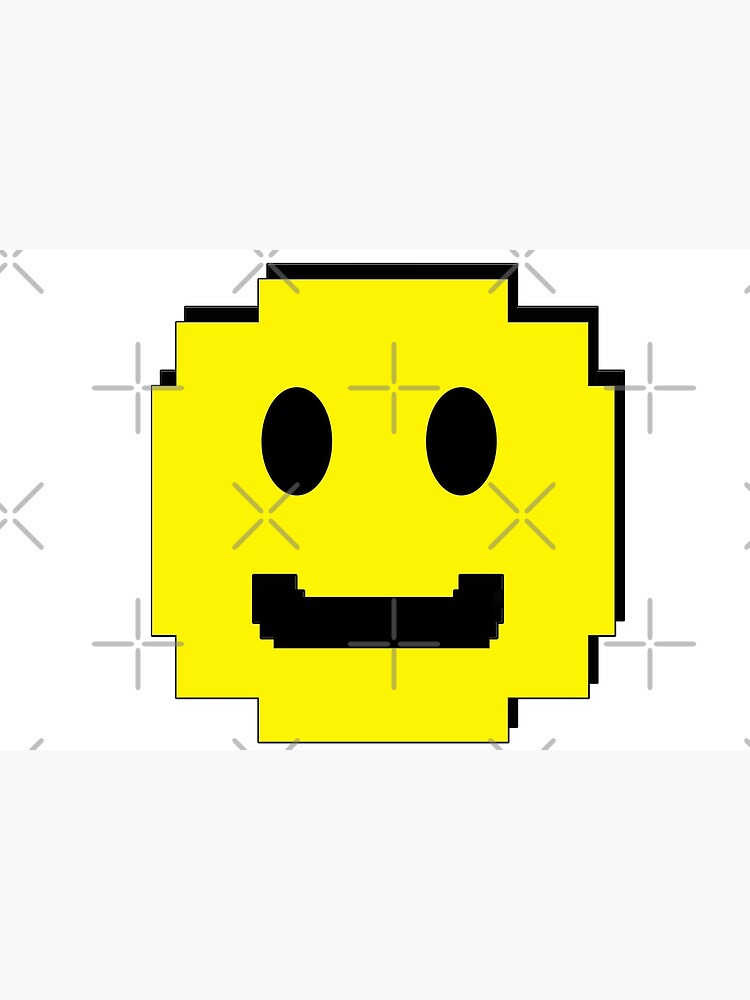 Happy Pixelated Face Original Design For Pixel Lovers For Products ...