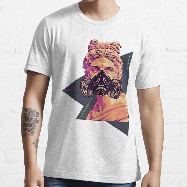 "Apollyon Greek Sculpture with anti-pollution mask pop art." T-shirt ...