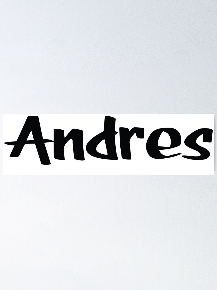 "Name Andres / Inspired by The Color of Money" Poster by Dinos2473 ...