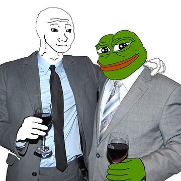"Pepe & Wojak" Sticker for Sale by sludgedredd | Redbubble