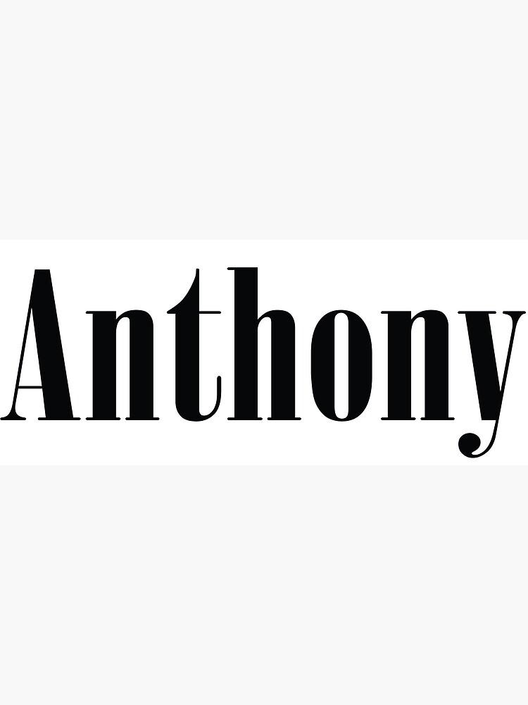 "Name Anthony / Inspired by The Color of Money" Poster by Dinos2473 ...