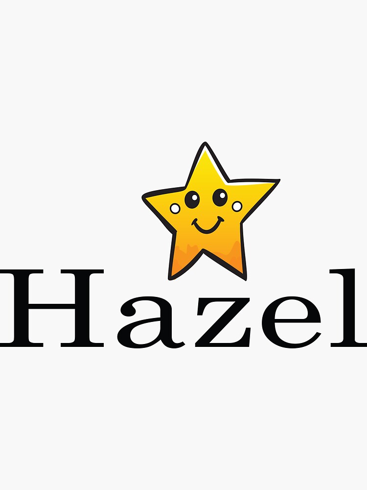 "Female Cute Names/ Hazel" Sticker by Dinos2473 | Redbubble