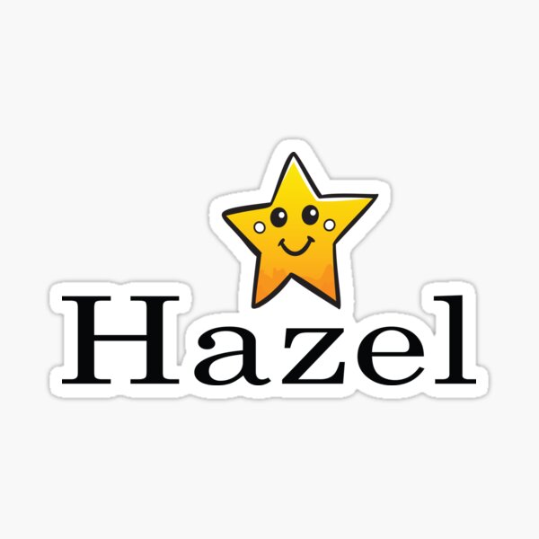 "Female Cute Names/ Hazel" Sticker by Dinos2473 | Redbubble