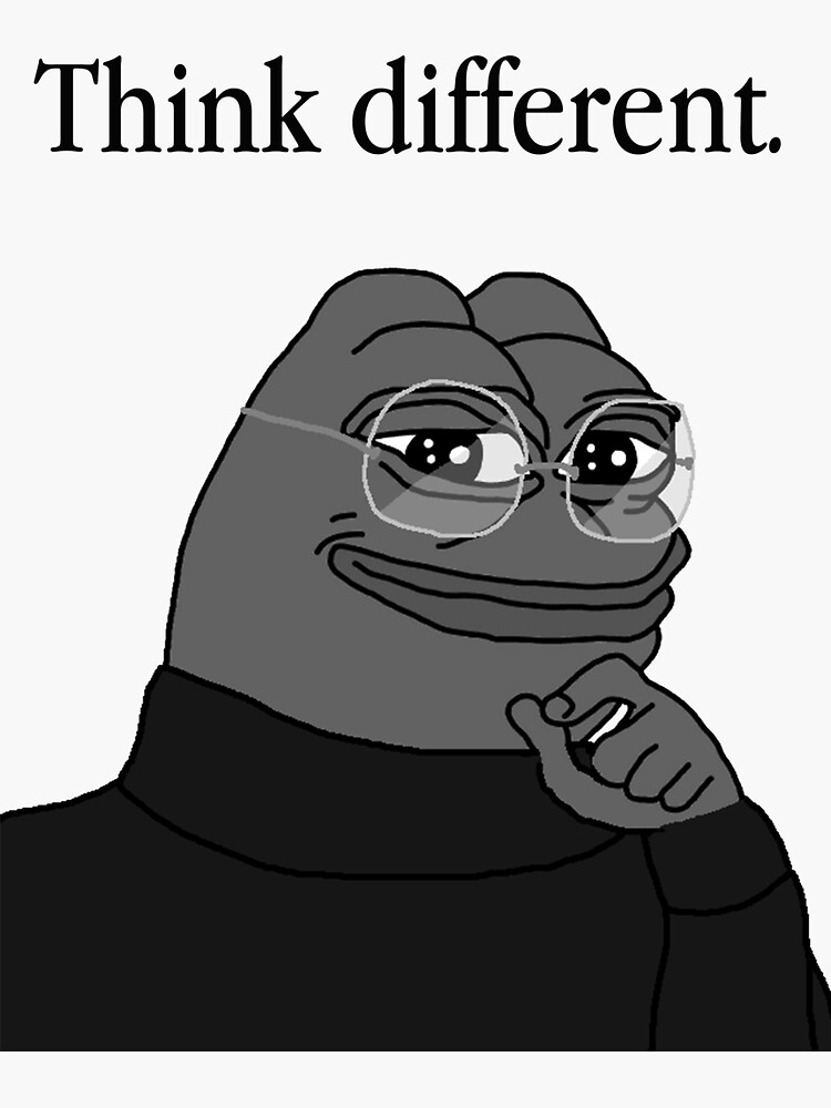 "Think Different" Sticker for Sale by ciacio | Redbubble