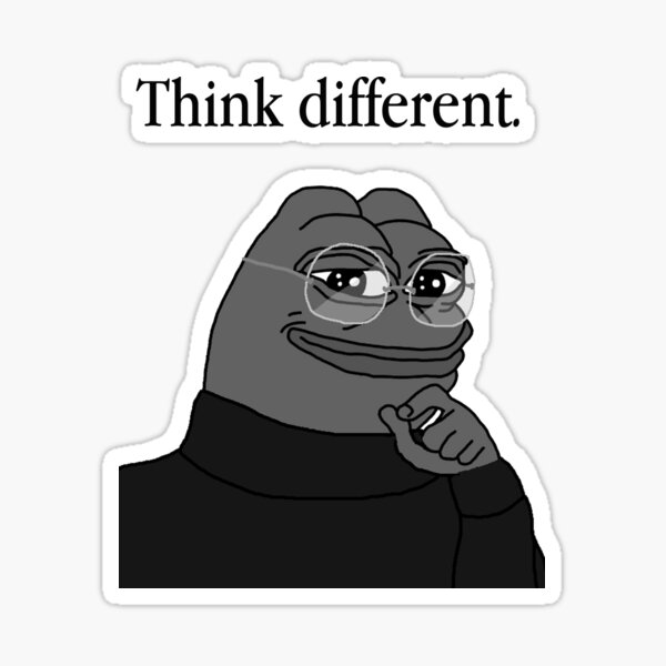 "Think Different" Sticker for Sale by ciacio | Redbubble