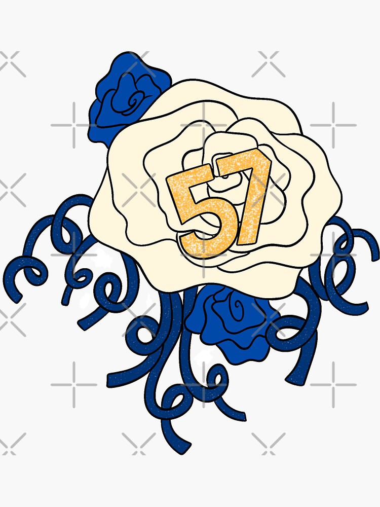 "57" Sticker for Sale by angelthedoodler | Redbubble