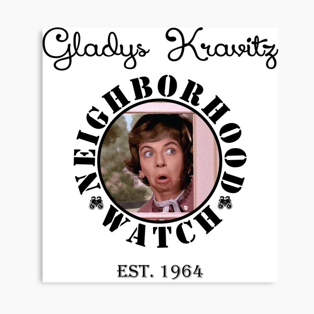 Gladys Kravitz Quotes Bewitched Gladys Kravitz Etsy