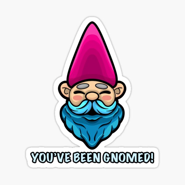 "Grumpy Gnome" Sticker for Sale by CutestWieners | Redbubble