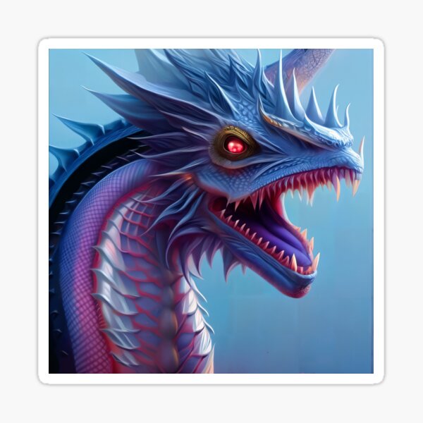 "Crystal Dragons Series #15: Malefic Sinister" Sticker for Sale by ...