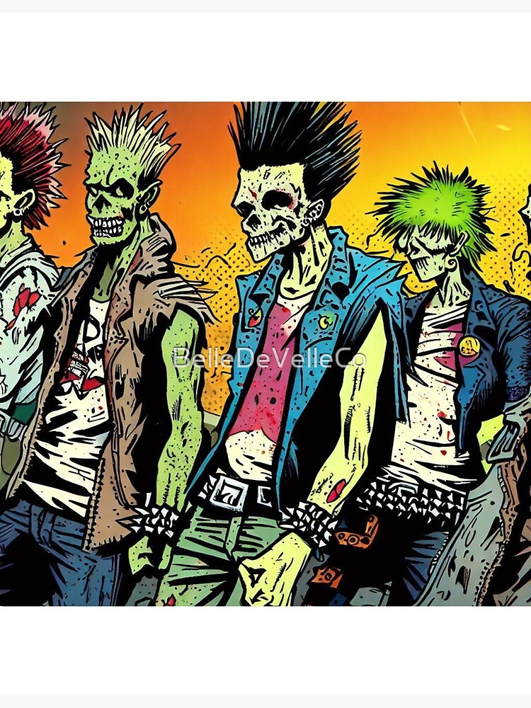 Punk Zombies - Comic Art Premium Matte Vertical Poster sold by Uyghur ...
