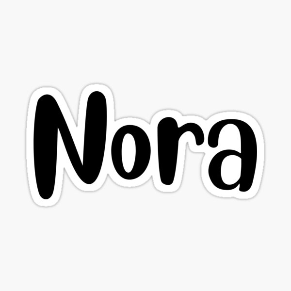 "Nora" Sticker for Sale by RobertsArtCo | Redbubble