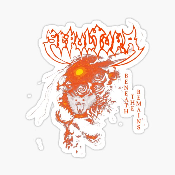 "Beneath The Remains" Sticker for Sale by WithinSanity13 | Redbubble