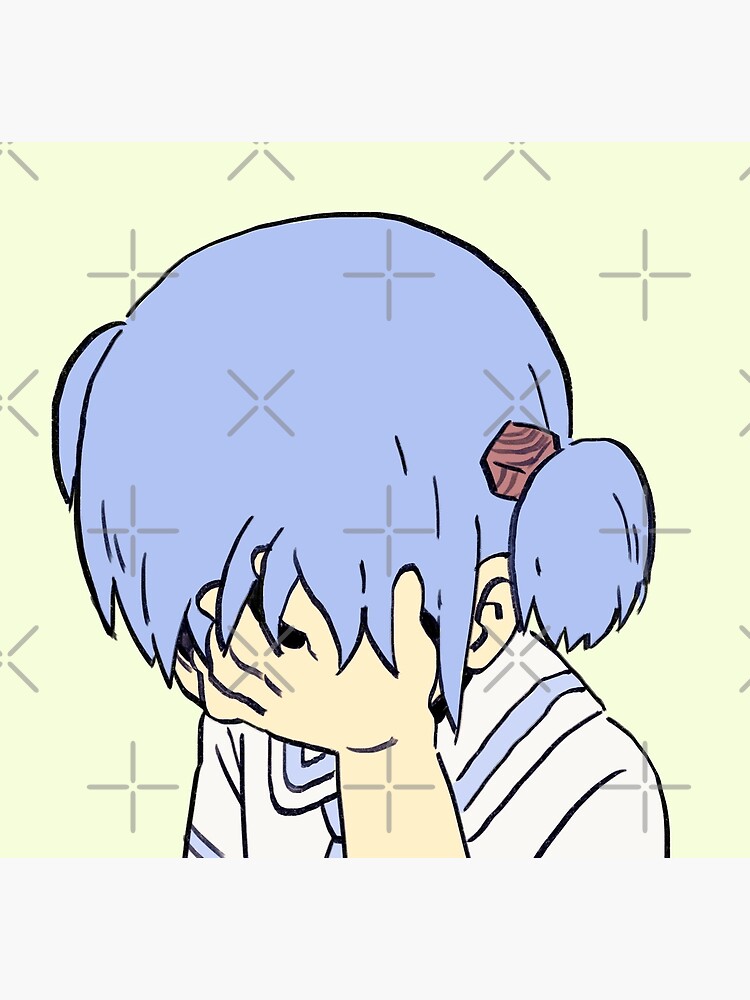 I draw the facepalm mio meme / funny nichijou Premium Matte Vertical ...