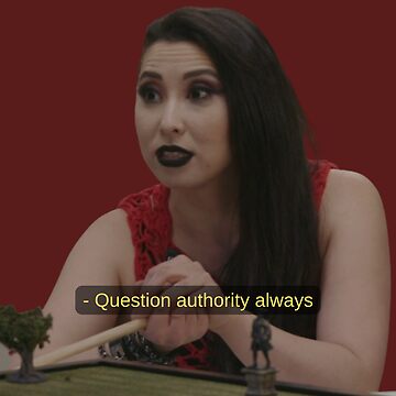 "Question Authority Always - Misfits and Magic" Sticker for Sale by ...