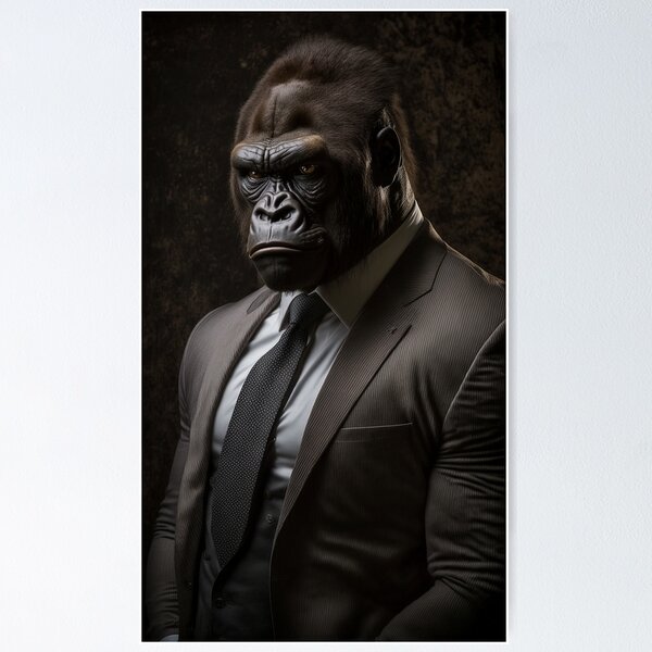 "Classy Gorilla" Poster for Sale by TylerBurst | Redbubble