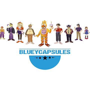 "blueycapsules" Sticker for Sale by OleneBartels | Redbubble